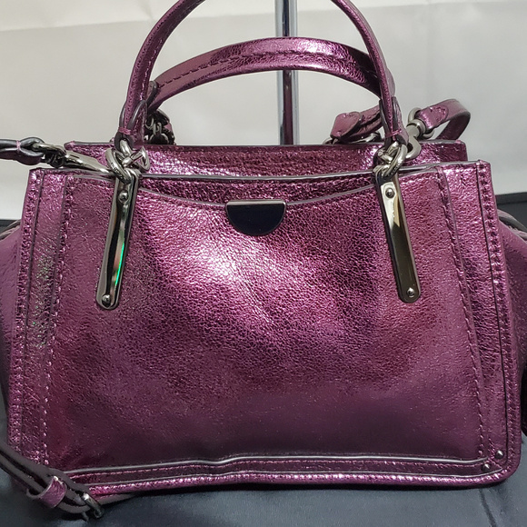 Coach | Bags | Coach Dreamer 2 Metallic Berry Crossbody Satchel | Poshmark